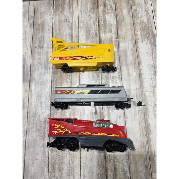 Hot Wheels | Toys | Hot Wheels Diecast Train Lot Engine Cars Red Grey ...